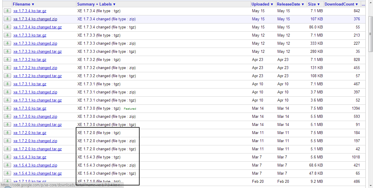 XE Core changed 적용 순서 - 묻고답하기 - XpressEngine